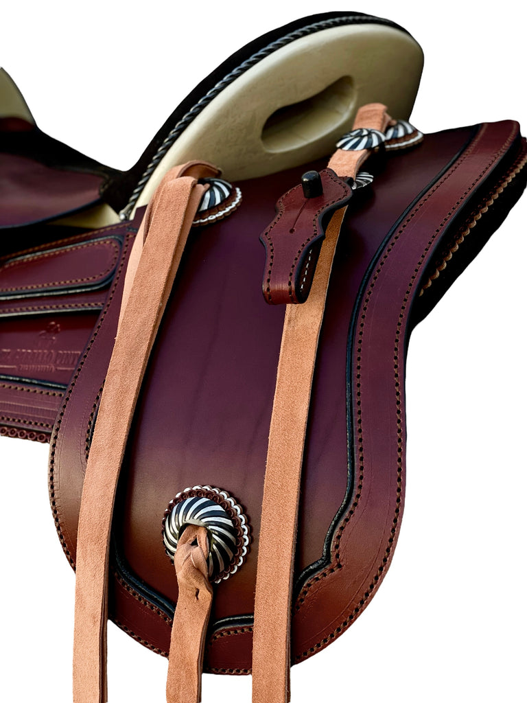 Montura de cantinas de huaje con cordón de piel – EL CABALLO PINTO